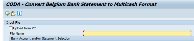 SAP Electronic Bank Statements (Belgium: CODA to Multicash Program and ...