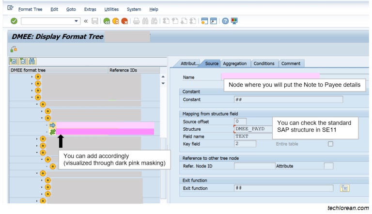 SAP DME Note to Payee Functionality – Techlorean.