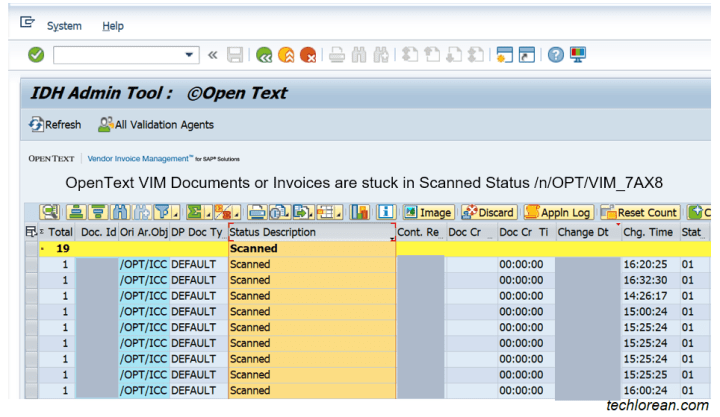 OpenText VIM Invoices in SAP are Stuck in Scanned Status – Techlorean.