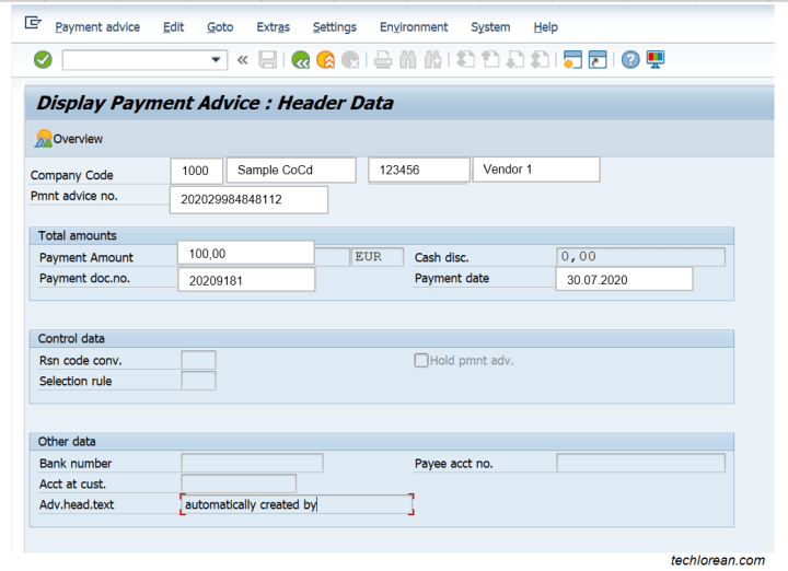 Understanding SAP Payment Advice and Purpose – Techlorean.