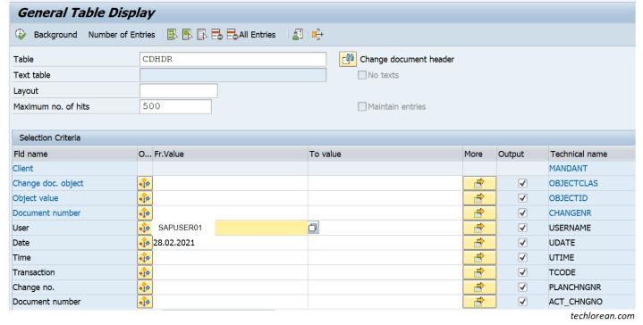 Utilizing CDHDR and CDPOS SAP Tables for Change Logs – Techlorean.