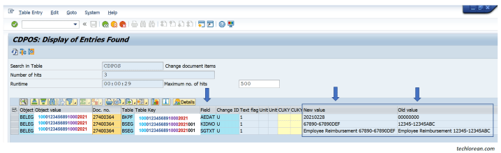 Utilizing CDHDR and CDPOS SAP Tables for Change Logs – Techlorean.