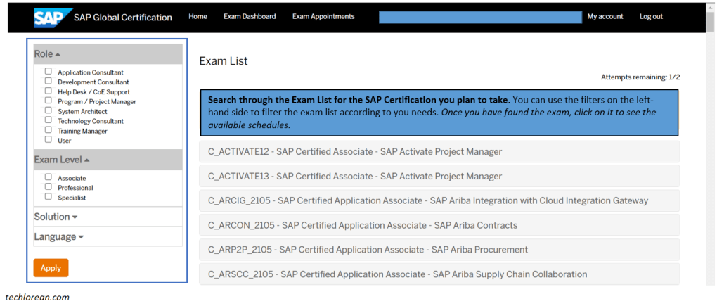How To Schedule Your SAP Certification Exam | For Beginners – Techlorean.