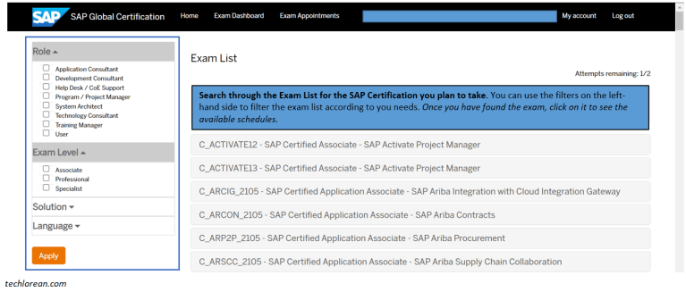 How To Schedule Your SAP Certification Exam | For Beginners – Techlorean.