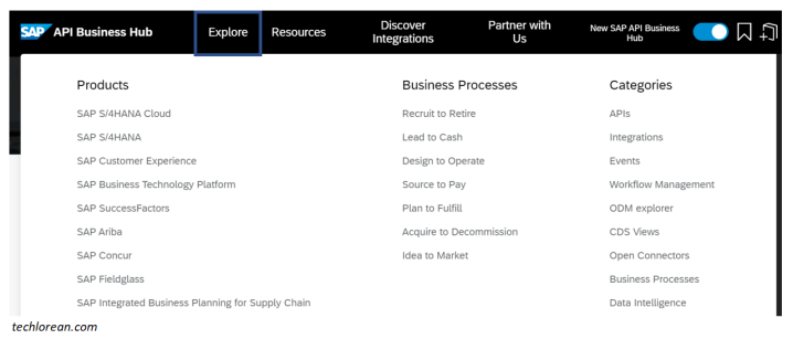 SAP Interfaces | Exploring The SAP API Business Hub – Techlorean.