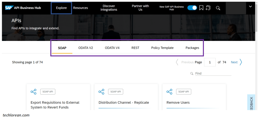 SAP Interfaces | Exploring The SAP API Business Hub – Techlorean.