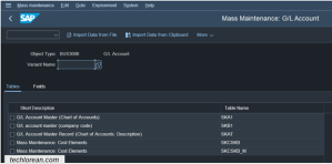 Quick Tips – MASS Change GL Account Master Data Using Import File ...