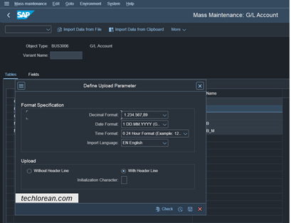 Quick Tips – MASS Change GL Account Master Data Using Import File ...